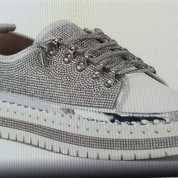 Azalea Wang | Shoes | Azalea Wang Sparkle Lace Up Sneaker New W Box ...